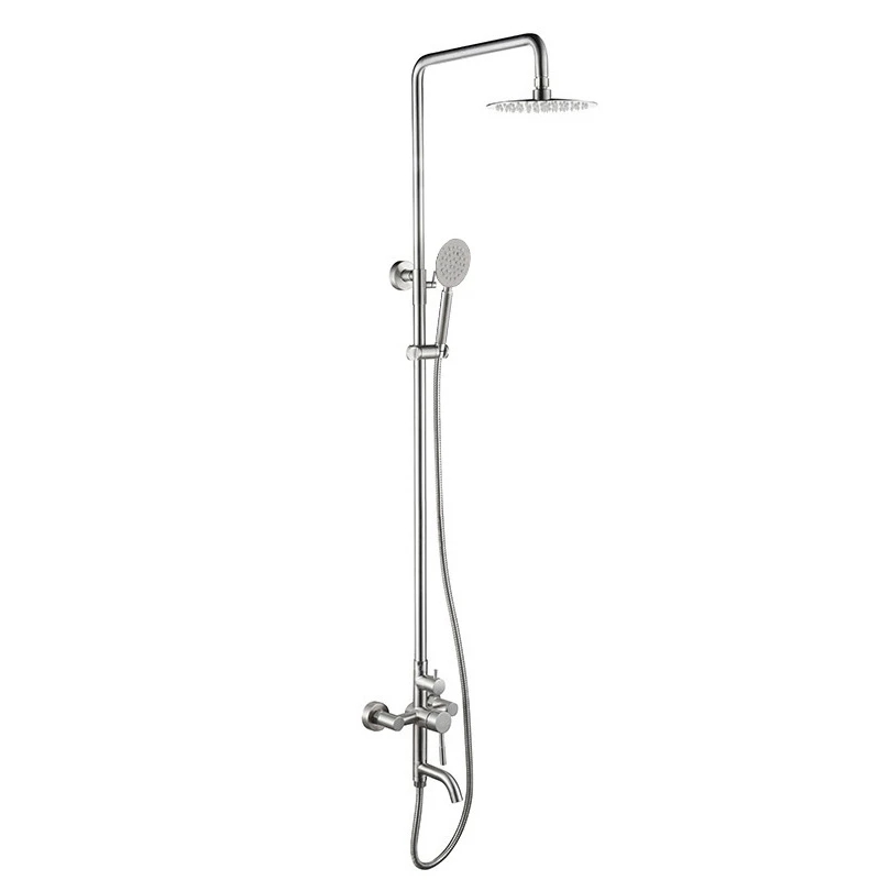 SUS304 stainless square type shower set matte finished | Lazada PH