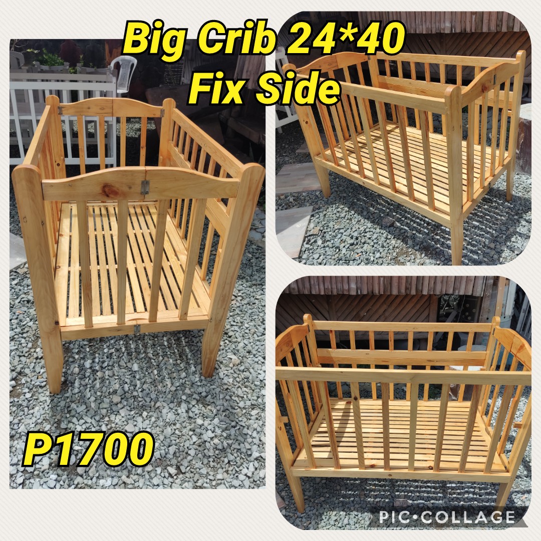 Wooden Crib (Kuna) Adjustable 2in1 and 3in1 crib for baby, kuna 24*40 ...