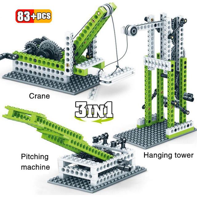 XQYJ 4 In 1 Technical Building Blocks KAZI Technology Mechanical ...