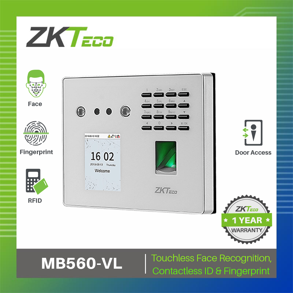 ZKTeco Visible Light Face, Fingerprint & ID Time & Attendance ...