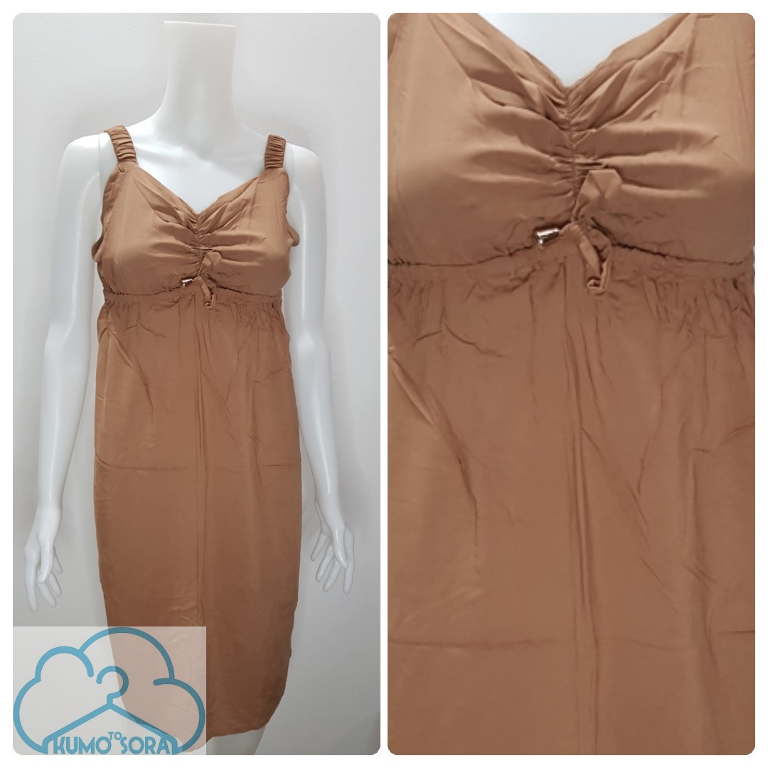 Kumo to Sora Empire Cut Plain Challis Dress (PLUS SIZE) | Lazada PH