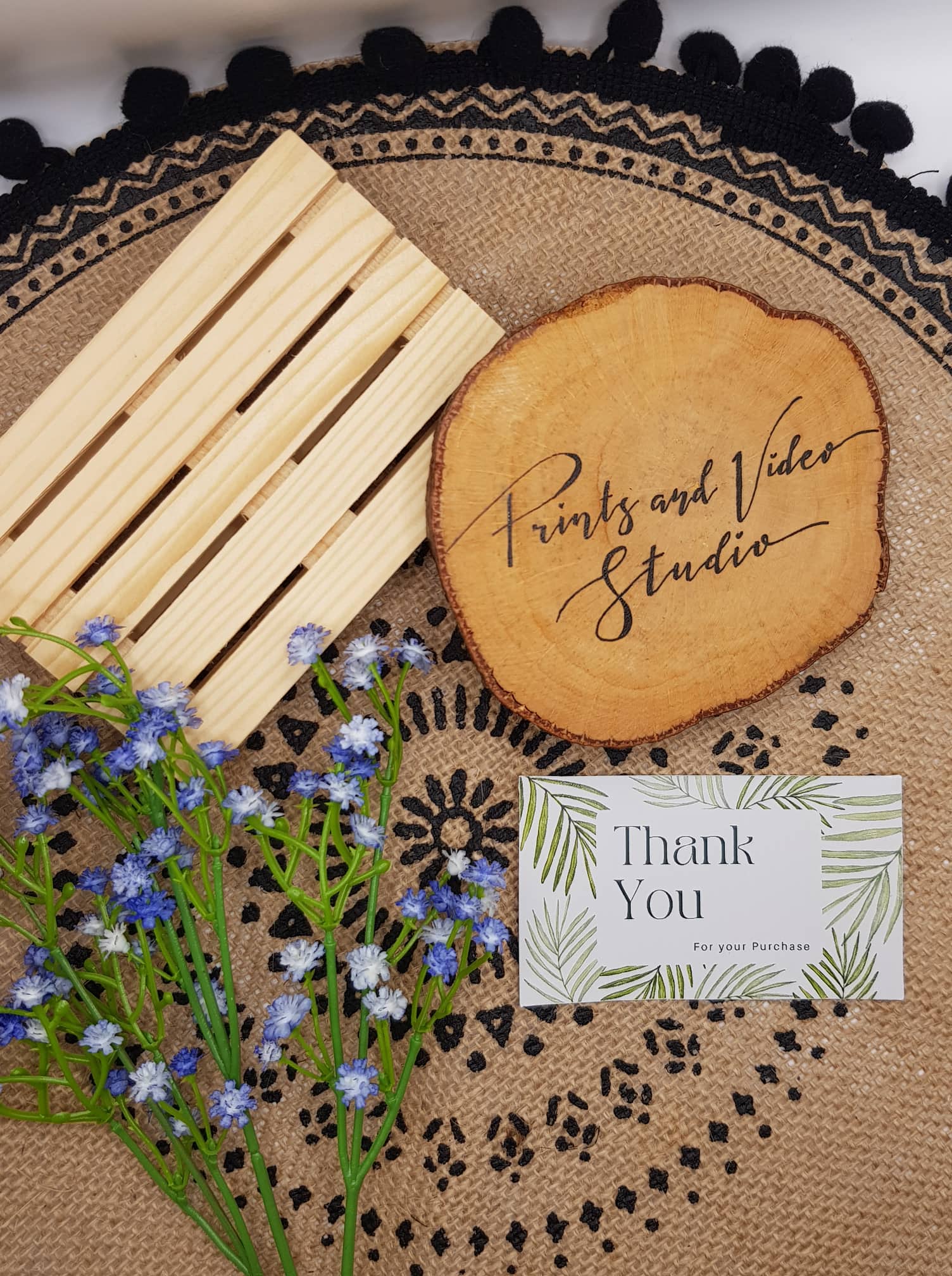 Design #19: Minimalist "TERNO" Thank you cards & stickers for packaging ...