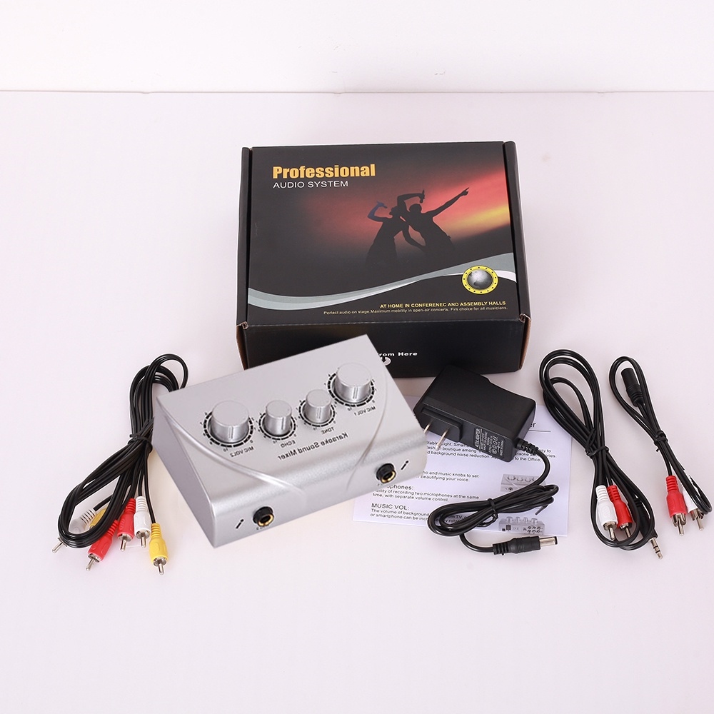 Hot sales♞﹉﹉ Audio Mixer Amplifier Portable Dual Mic Inputs For ...