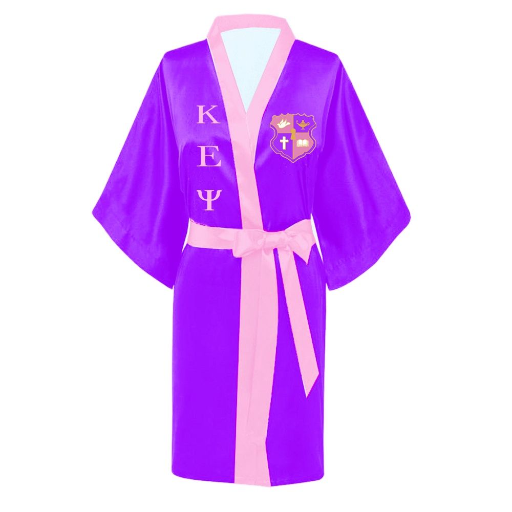 Pink And Purple Greek Letters Epsilon Psi Robes Sorority Clothes ...