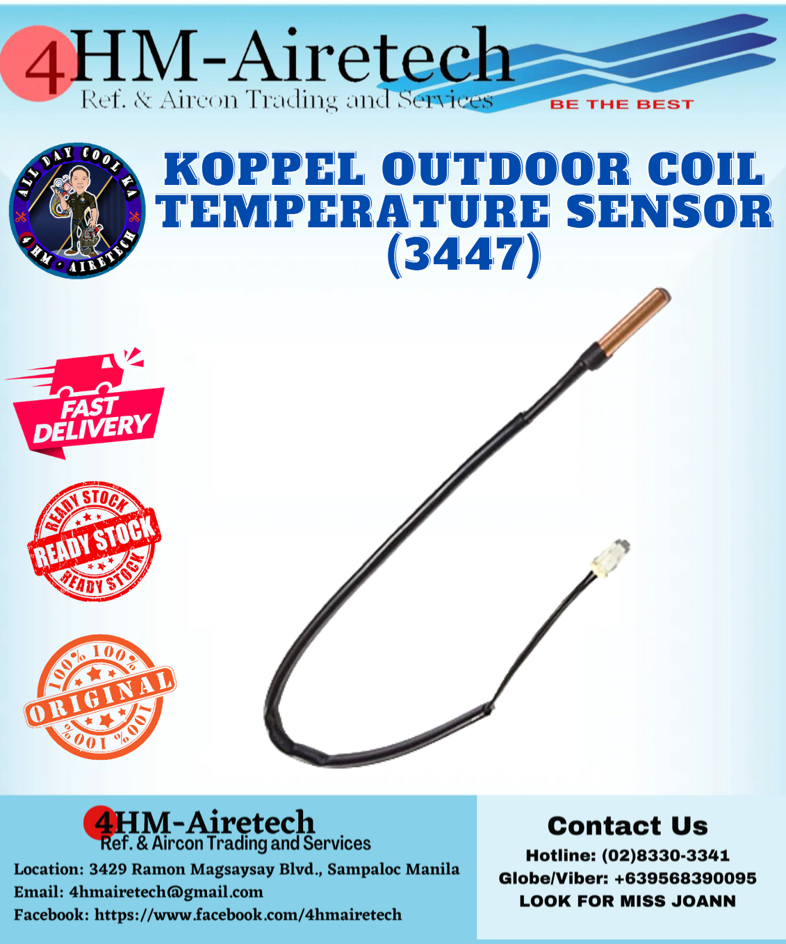 FOURHM KOPPEL Sensor Outdoor Coil Temperature (3447) | Lazada PH