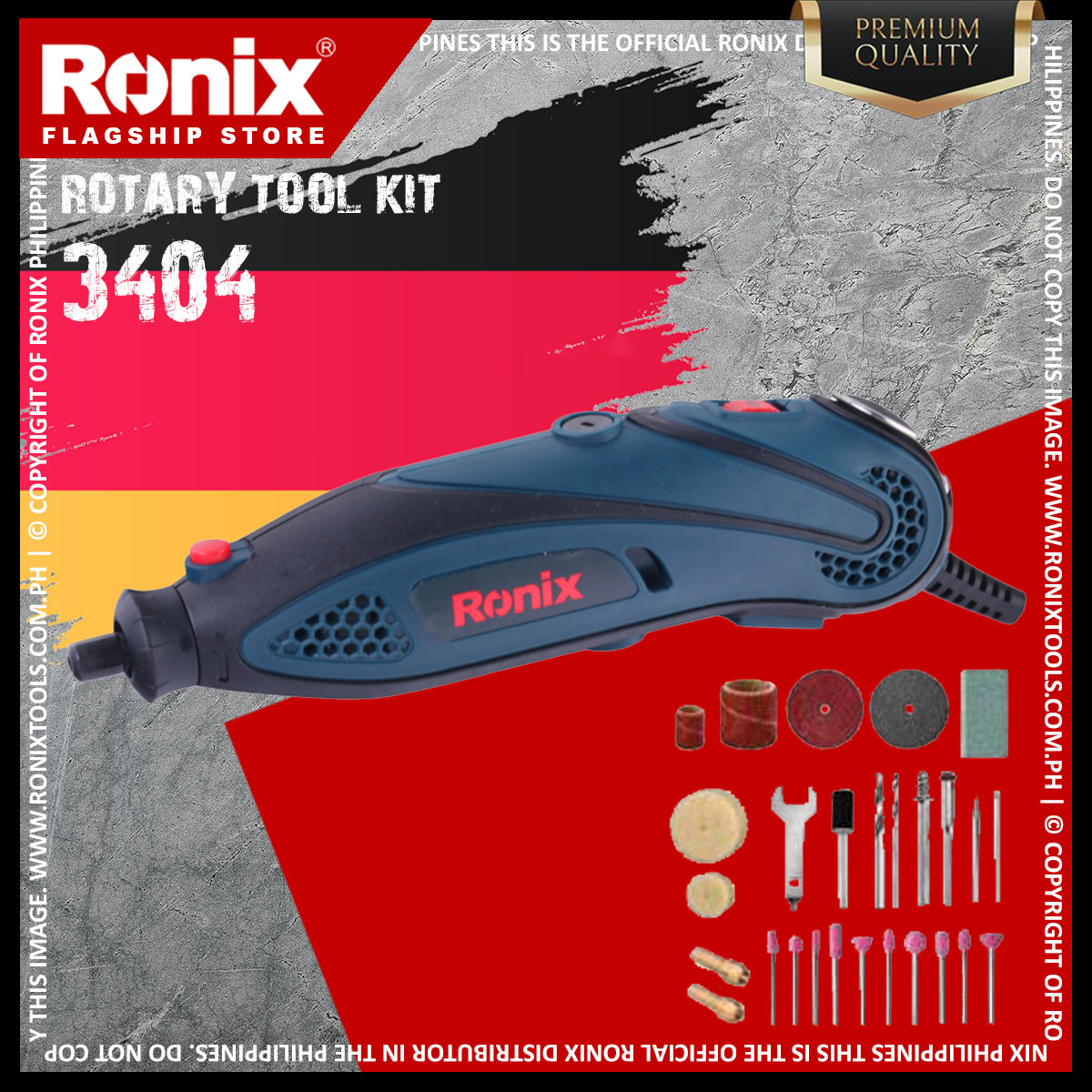 New Arrival! 🇩🇪 Ronix 3404 Premium Quality Rotary Tool Kit, 135W, 10000 ...