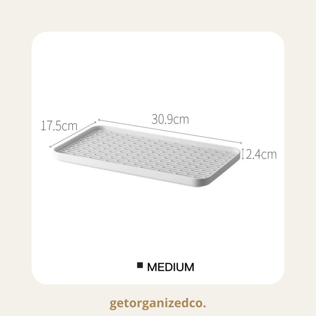 Double Drainer Tray Rectangular Tea/Fruit Tray Creative Drain Basket ...