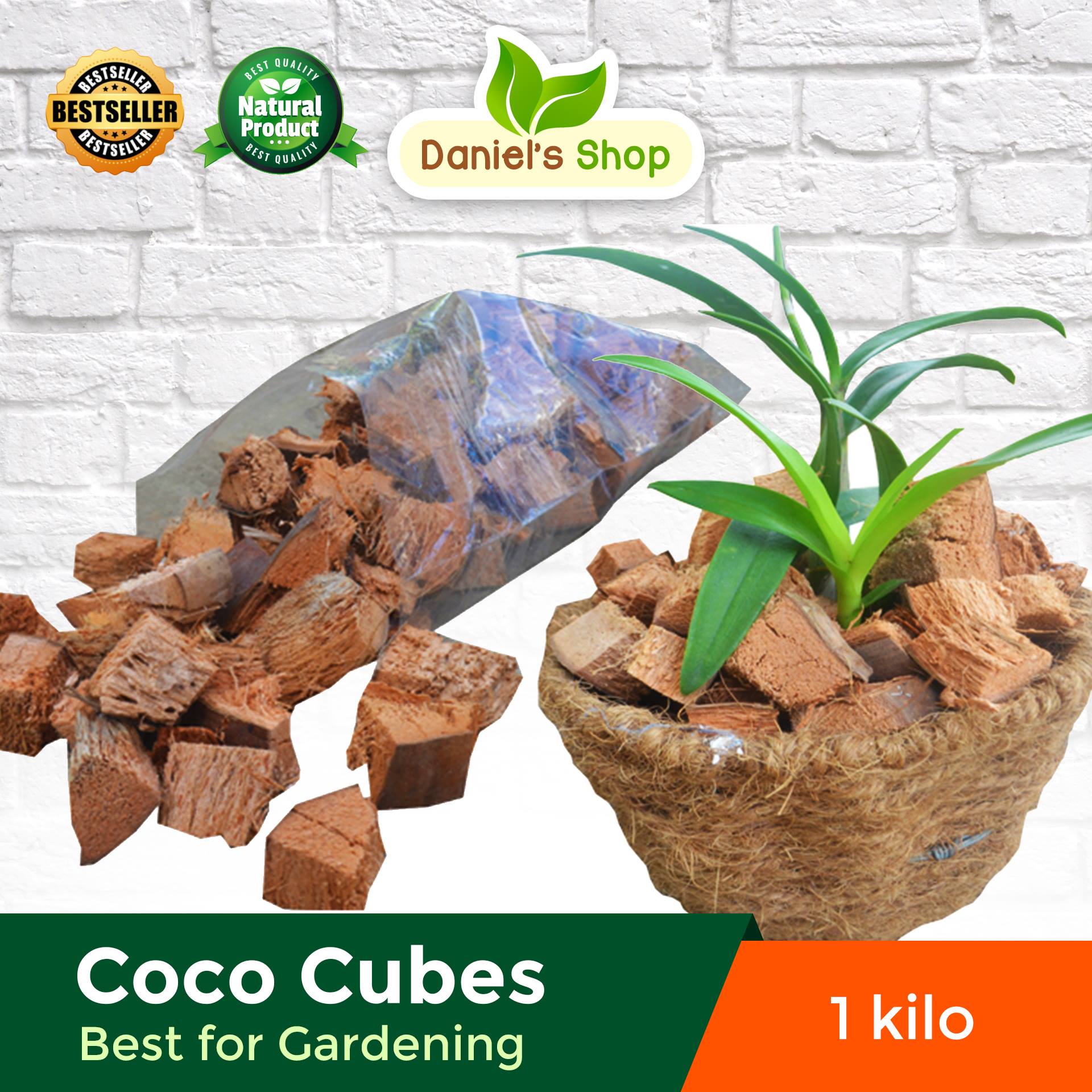 Coco Cubes 1 to 2 cm 1 kilo grams packed best to growing orchids/ Best ...