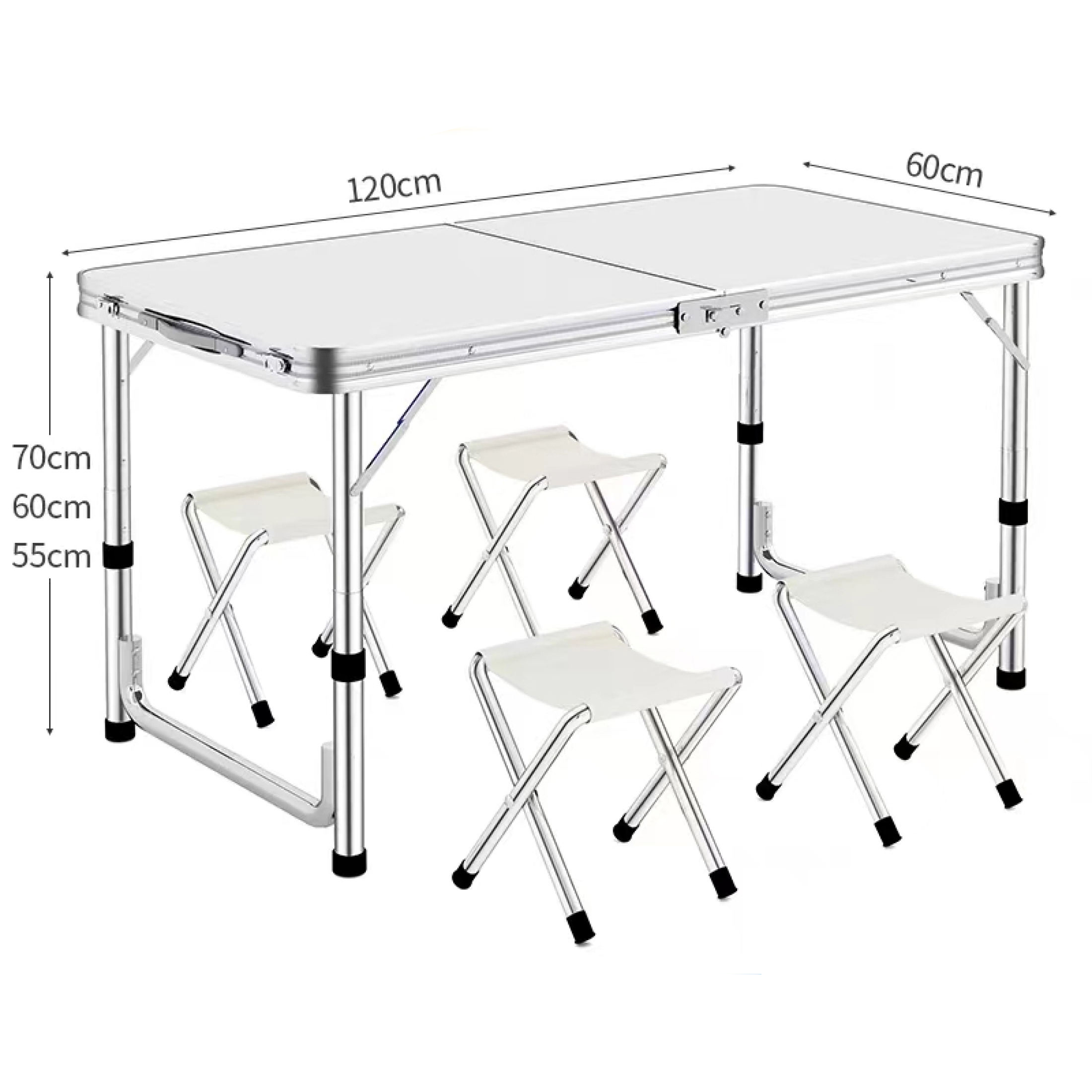 Folding Table Multifunctional Foldable Table and Chair Set Outdoor ...