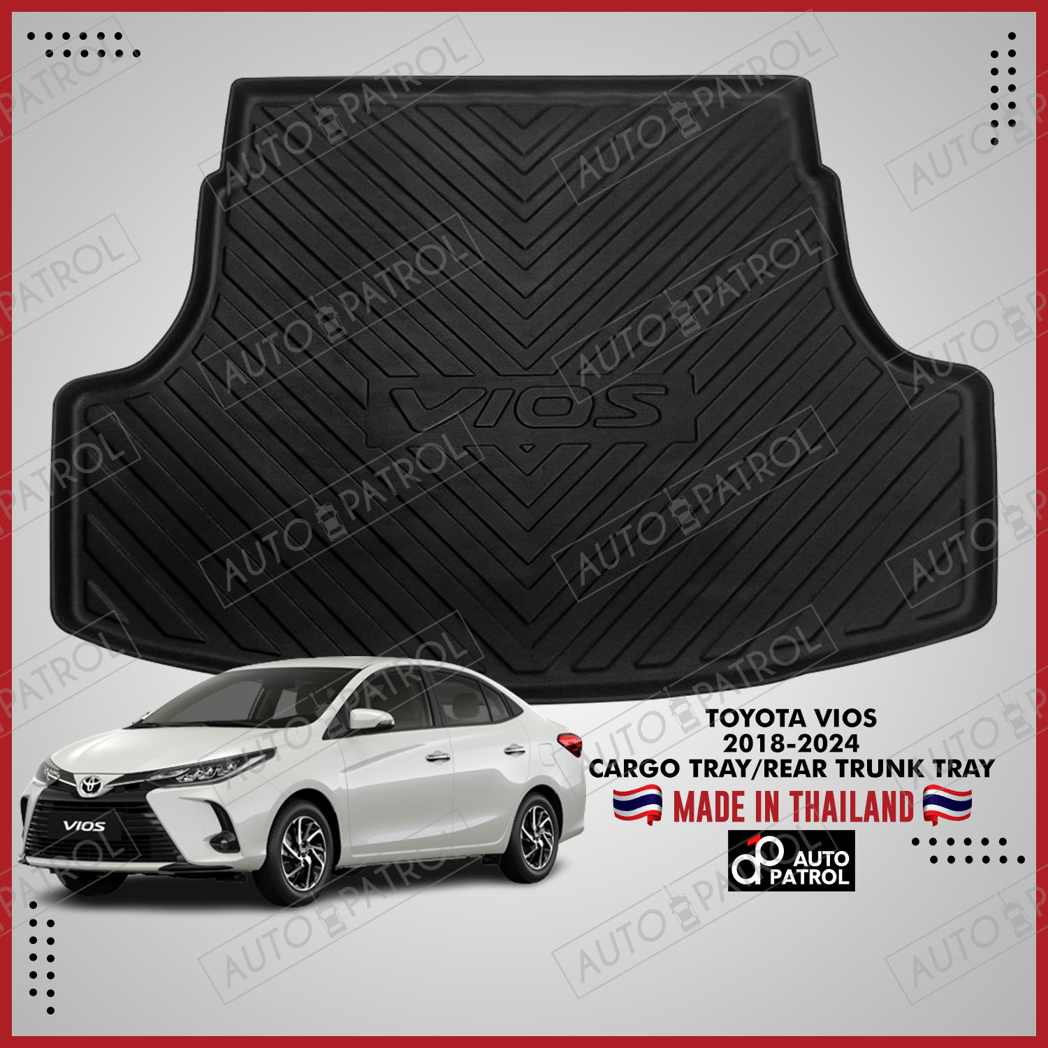 Toyota Vios 2018-2024 Rear Trunk Tray or Cargo Tray V2 | Lazada PH