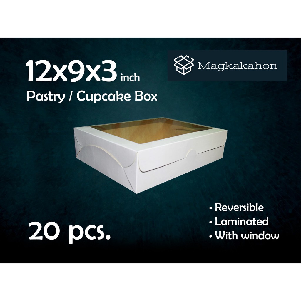 12x9x3 Inch Pastry Box Cupcake Box | Lazada PH