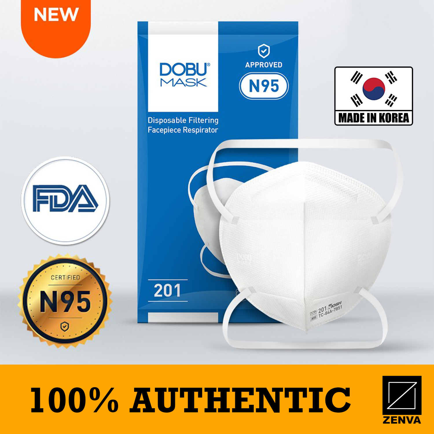 DOBU 201 N.95 MASK SAFEST Medical Respirator Masks Highest Premium ...