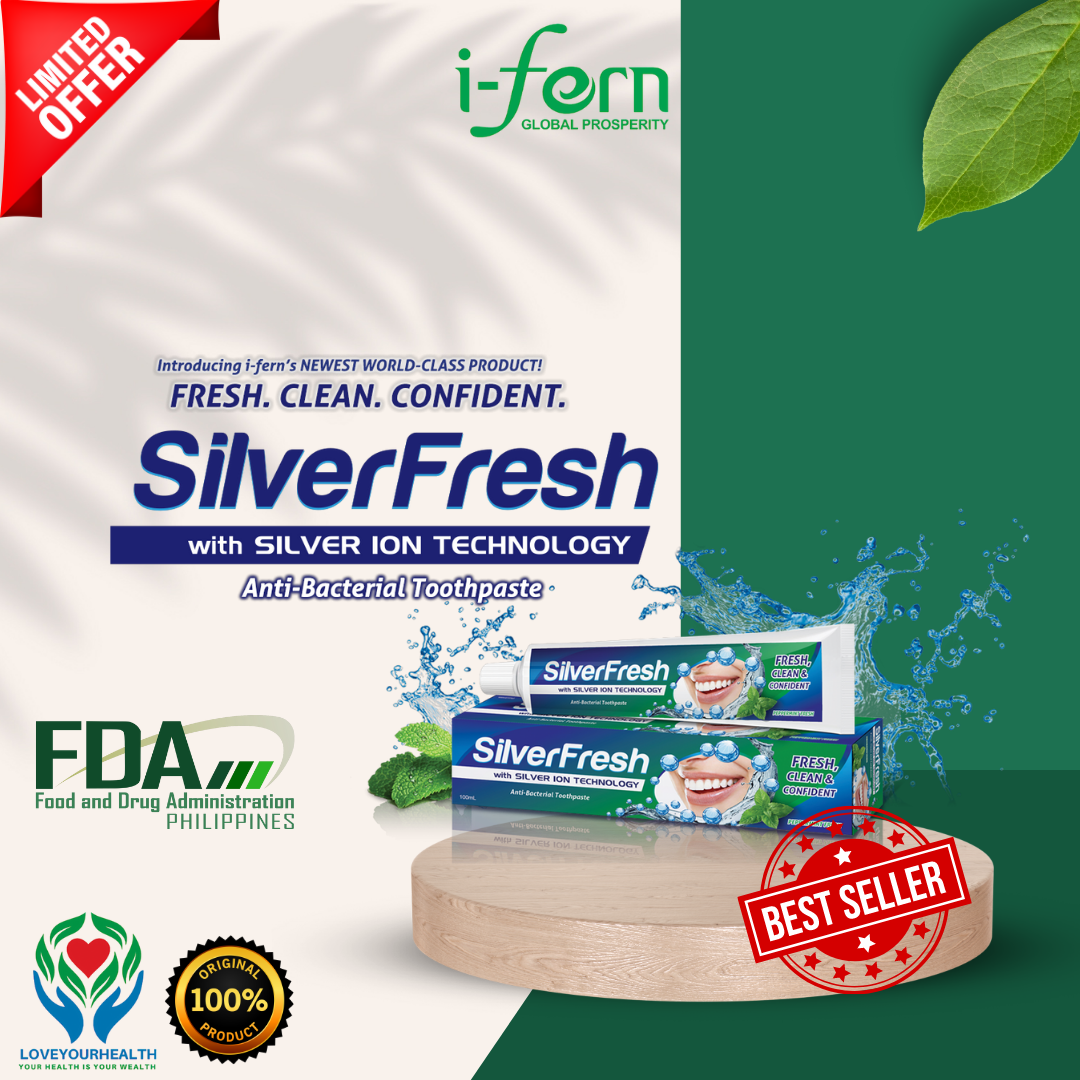 Silver Fresh Anti Bacterial Toothpaste ORIGINAL I-FERN PRODUCTS LOWEST ...