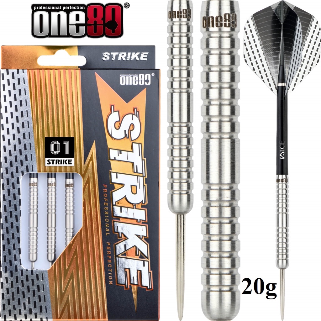 One80 Strike 01 02 03 04 05 06 Darts 20g 22g 24g - Steel Tip Tungsten ...