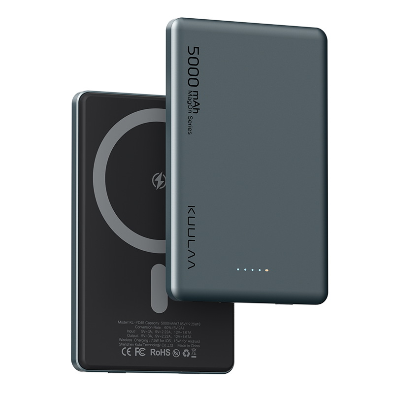 KUULAA 5000mAh Magnetic PowerBank Fast Charging 10000mAh Wireless Power ...
