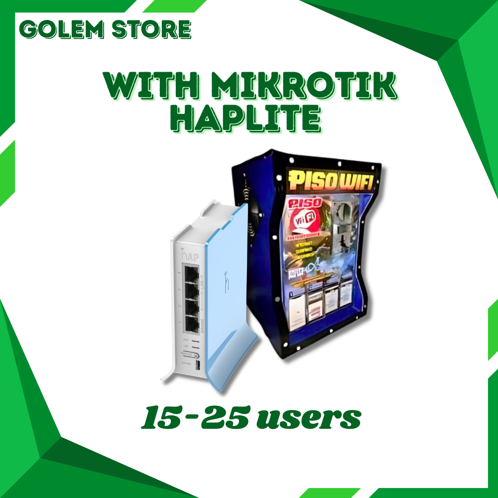 Golemstore Piso Wifi Complete Package Mikrotik Based JuanFi | Lazada PH