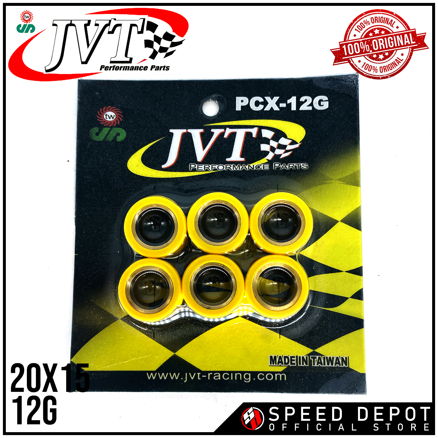 JVT FLYBALL 20x15 12g - Honda Click/PCX/ADV150 * Speed Depot | Lazada PH