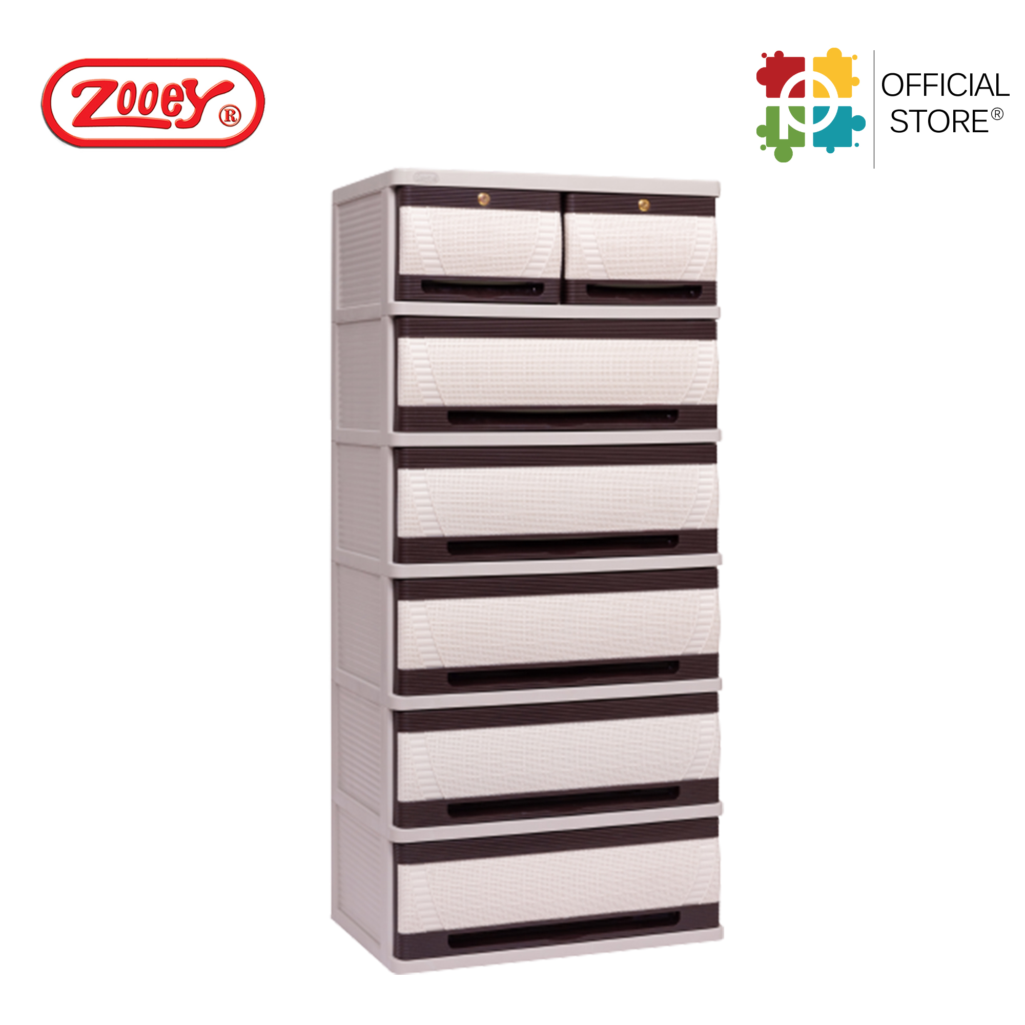 ZOOEY 2022-H HARMONY DRAWER WITH 2-TONE 6 LAYER DRAWER | Lazada PH