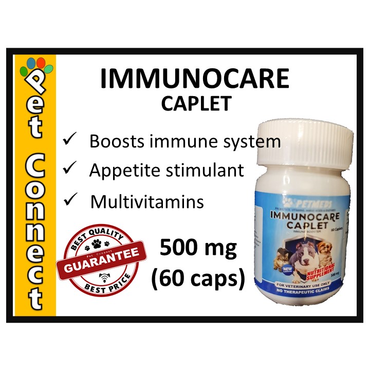 IMMUNOCARE CAPLET Immune Booster Appetite Stimulant for Dogs & Cats ...