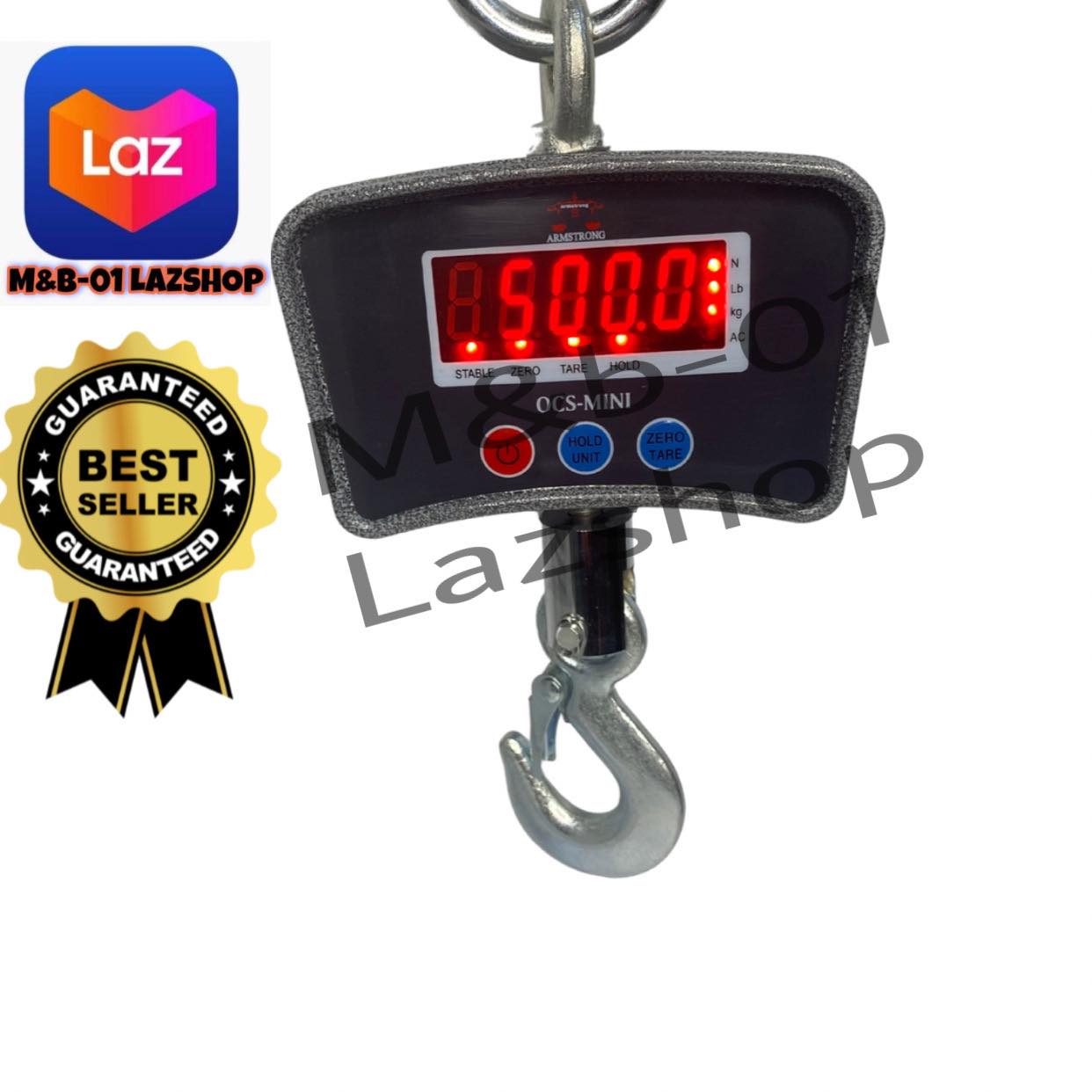 M&B01 Lazshop,DIGITAL HANGING SCALE, 300KGS CAPACITY, 500KGS CAPACITY ...