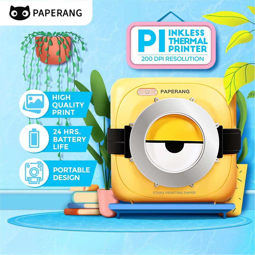 P1 Minion/P2 Minion Portable Thermal Printer with Free Roll of Paper ...