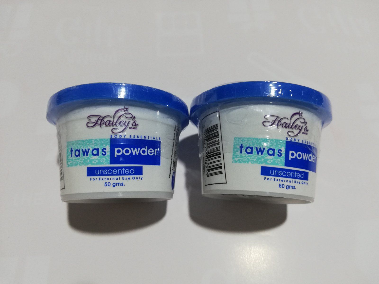 tawas powder 50gm x 2 set haileys unscented | Lazada PH