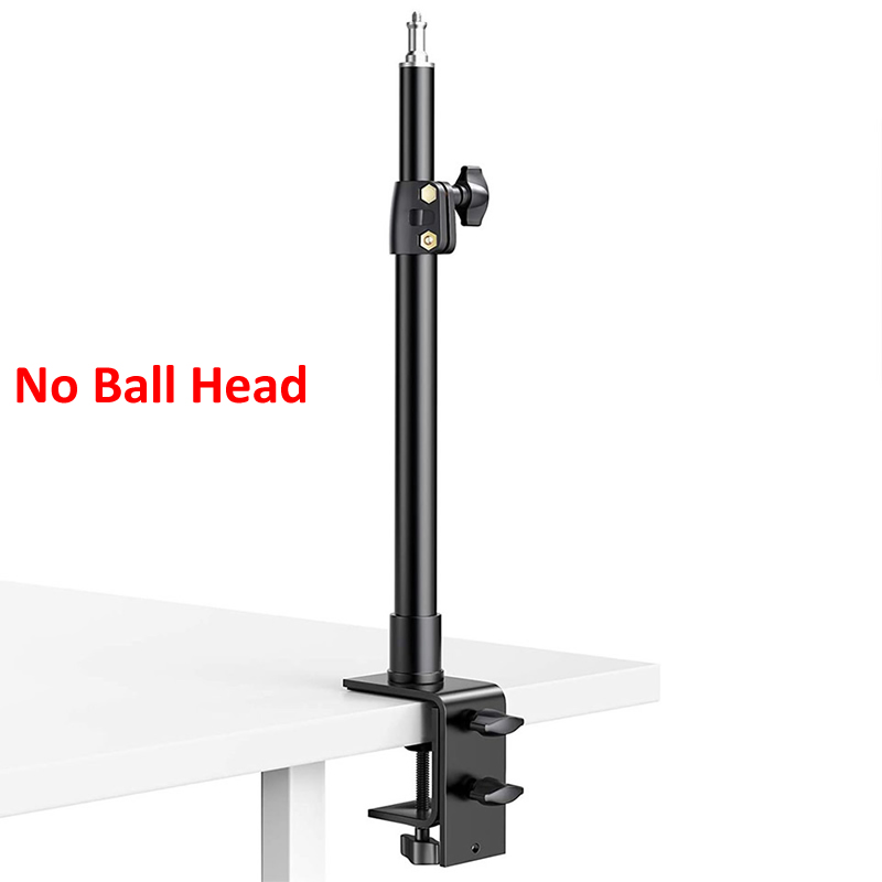 C Tripod Clamp Desk Mount Light Stand with 14" Ball Head Table Fixture ...