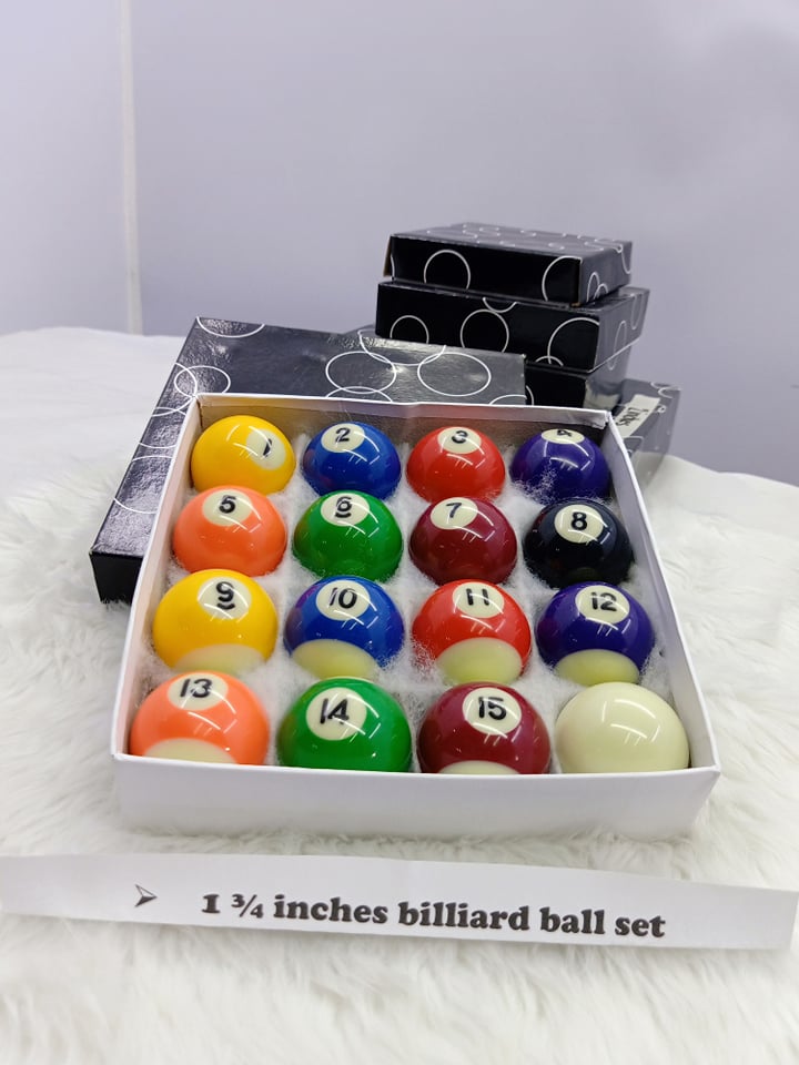 1 SET 1 3/4 INCHES TAIWAN BILLIARD BALL/BOLA NG BILYARAN/BILLIARD ...