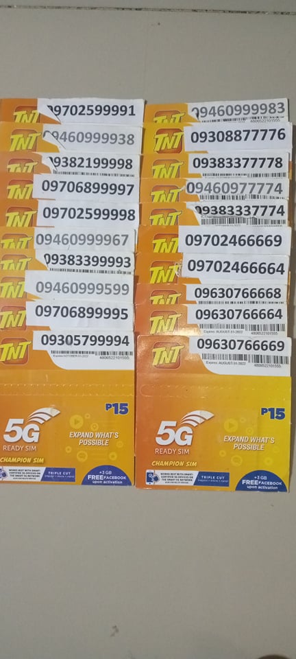 DD1 SPECIAL SALE!!! 5G TNT SPECIAL NUMBERS VANITY SIMCARD VANITY ...