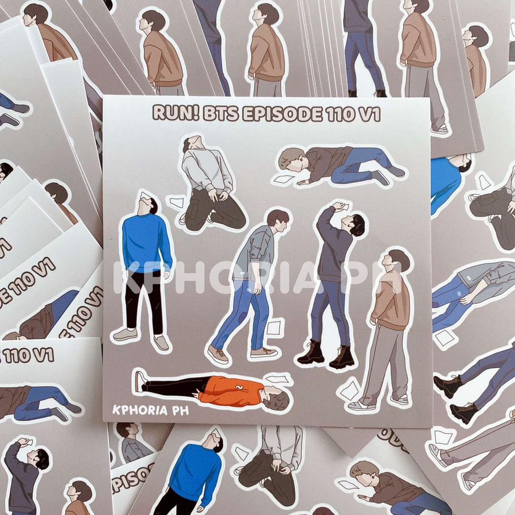 [KPH-ST0010] Run Episode 110 Sticker Sheet | Lazada PH