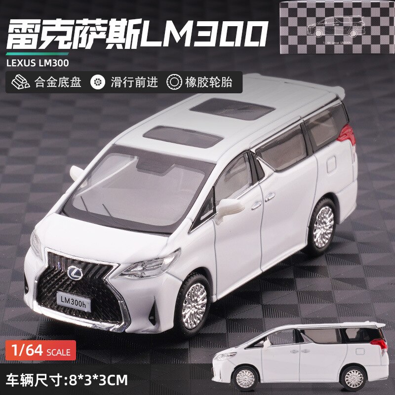 DCT 1/64 Lexus LM300 Alloy Car Model Diecast Small-scale Car Model ...