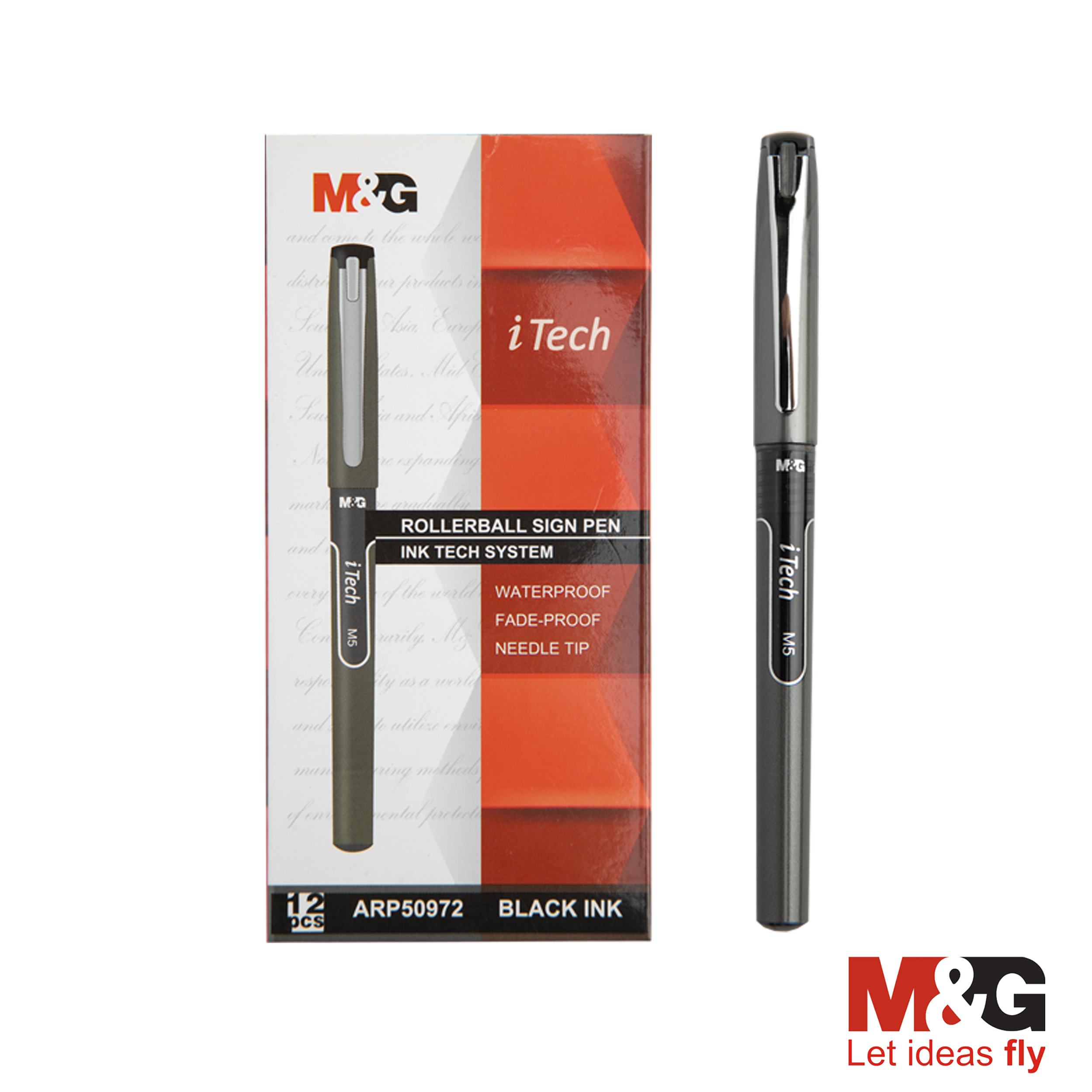 M&G Sign Pen iTech Needle Tip 0.5mm Black Liquid Ink ARP50972 | Lazada PH