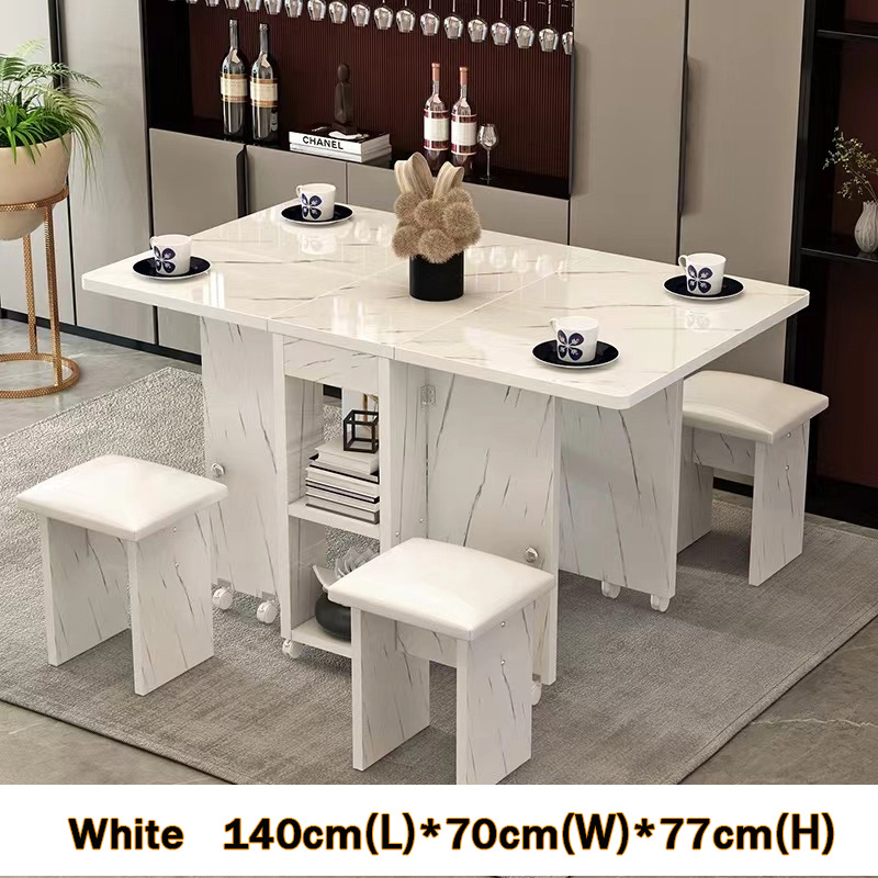 Homelife Folding Dining Table Multifunctional Dining Table Set Dining ...