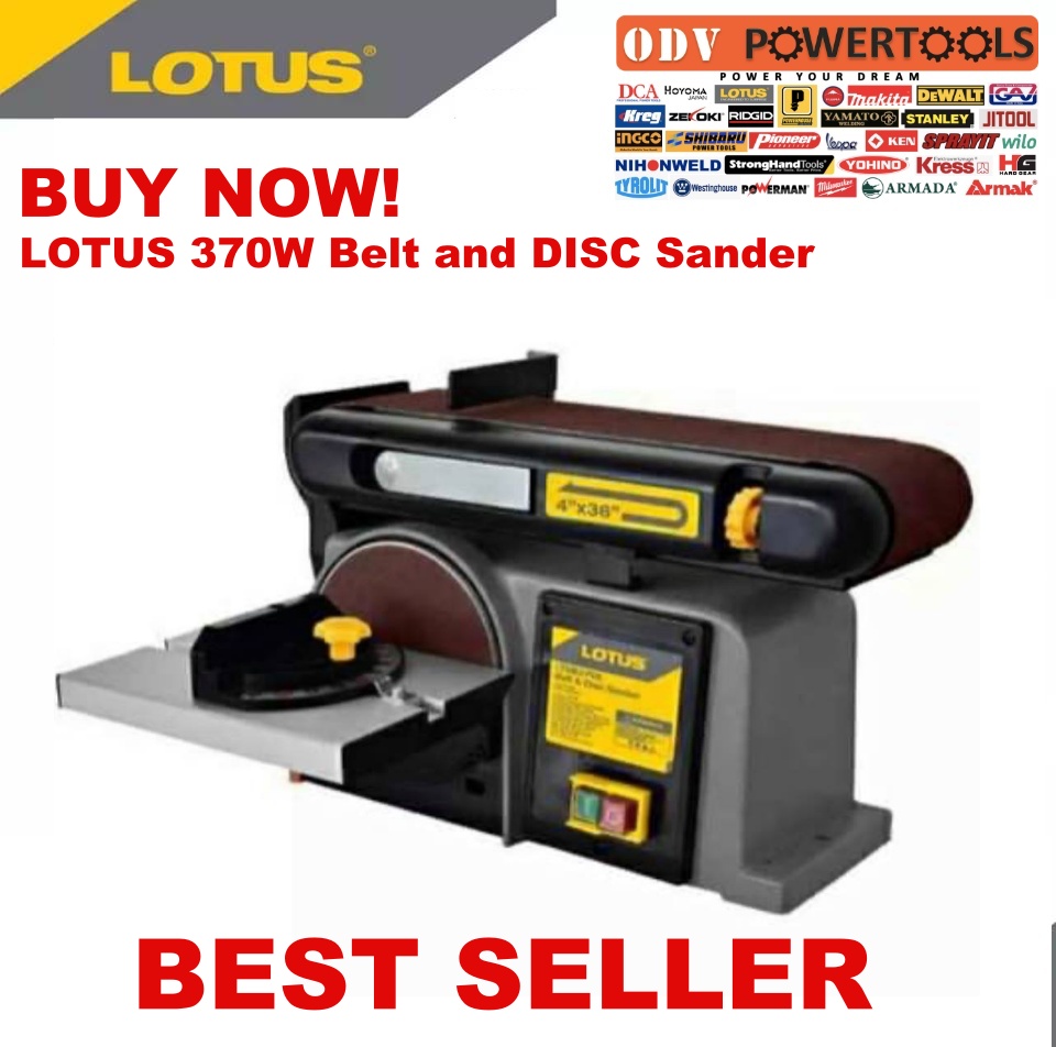 LOTUS 370W Belt and Disc Sander (LTSB350X) ~ ODV POWERTOOLS | Lazada PH