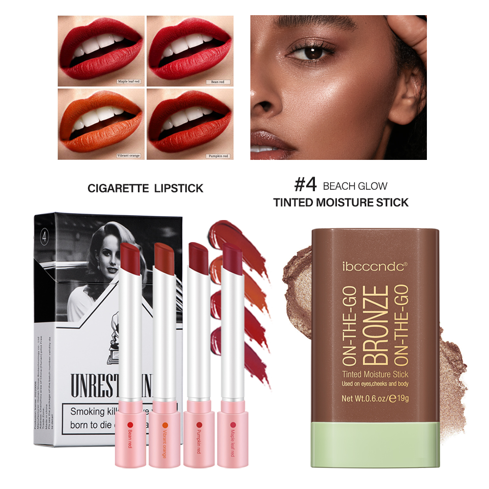 1 Box of Creative Lipsticks + 1 Rotating Contour Bronzer Stick ...