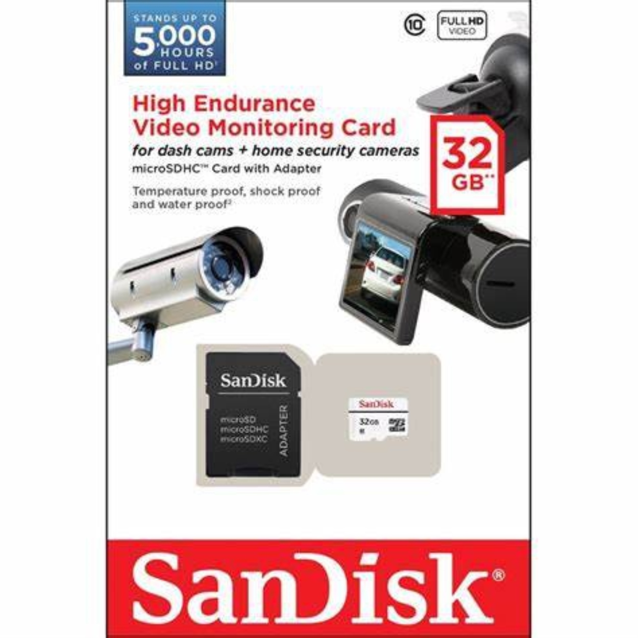 Sandisk 32GB 64GB 128GB High Endurance Micro SD Card for Dashcam CCTV ...
