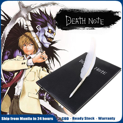 Death Note Cosplay Notebook With Feather Pen Book Anime Diary Cartoon ...