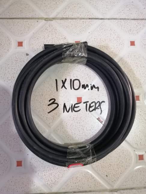 3meters 10mm2 Solar PV Cable single core(black) | Lazada