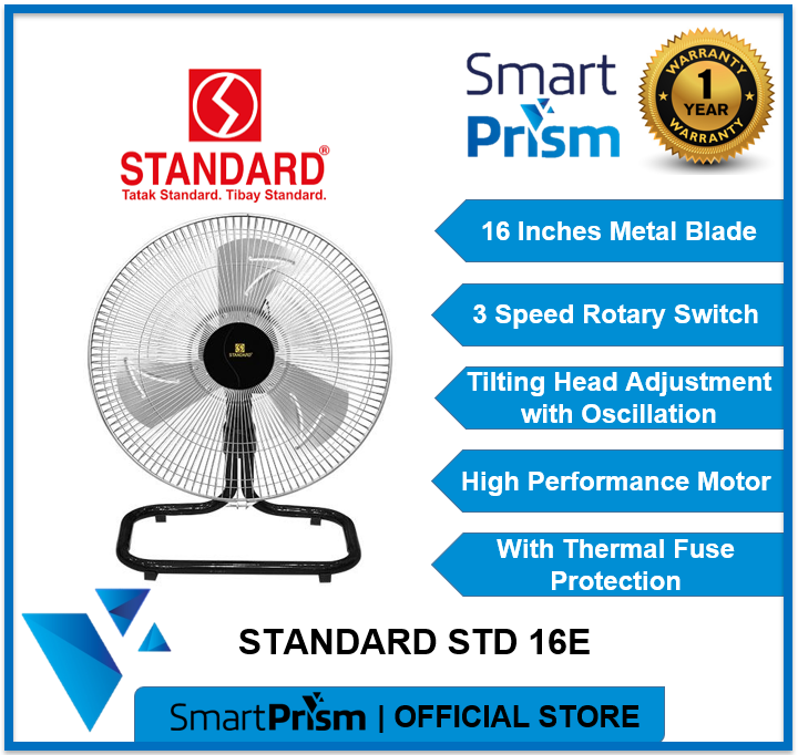 Standard Terminator Fan | STD 16E 16 inches metal blade fan with rotary ...