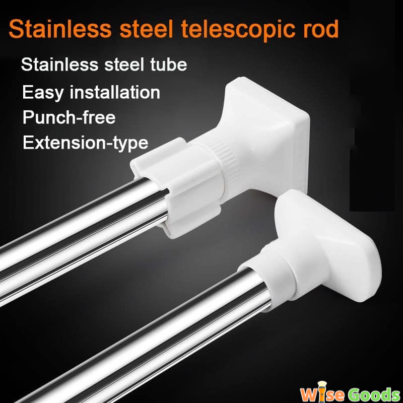 Multi function adjustable pole rod Punch rod for bathroom Stainless ...