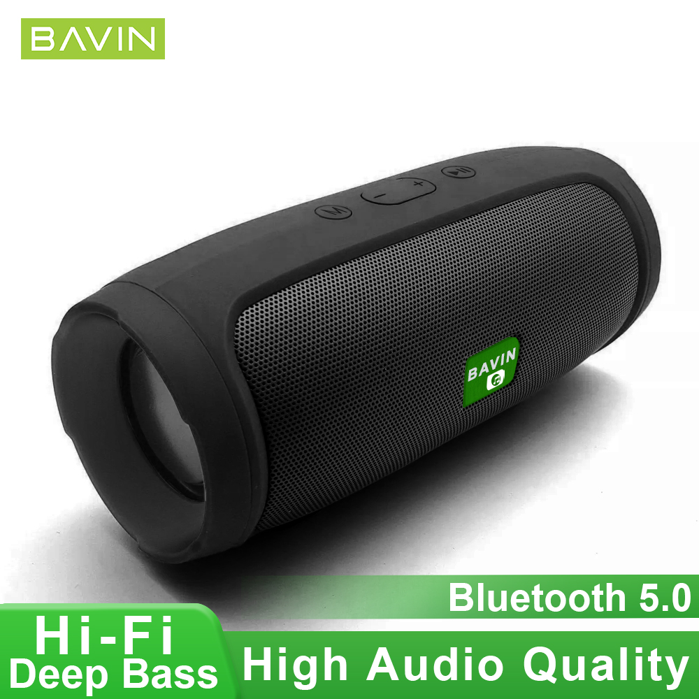 BAVIN J007 Mini Portable Bluetooth Speaker Wireless Rechargeable Surround Stereo Super Bass ...