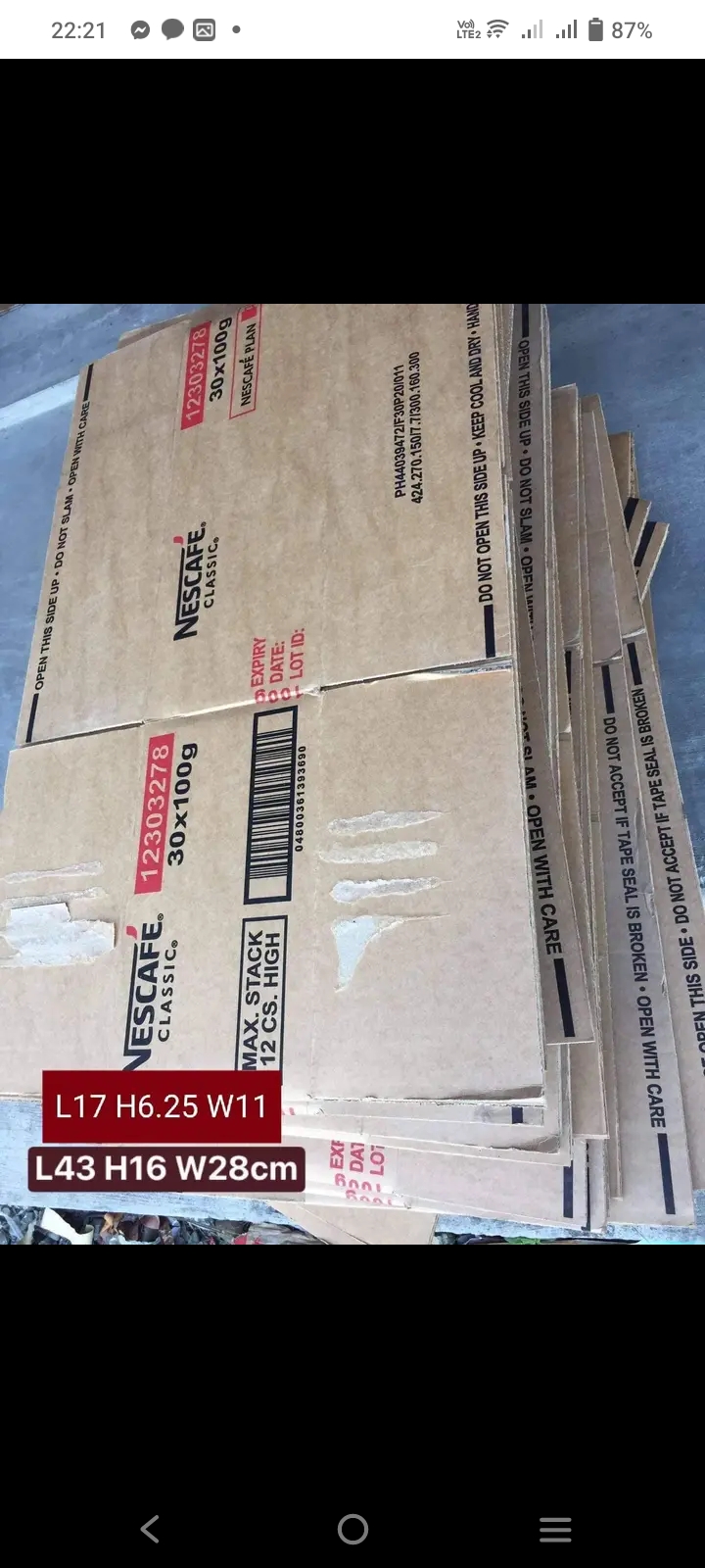 Used Box / Carton of Nescafe 5pcs per Order | Lazada PH