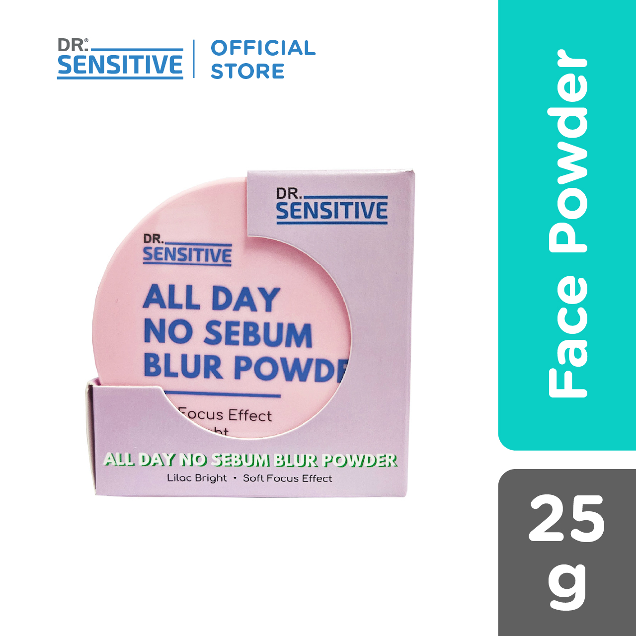 Dr. Sensitive All Day No Sebum Blur Powder LILAC BRIGHT 25g | Lazada PH