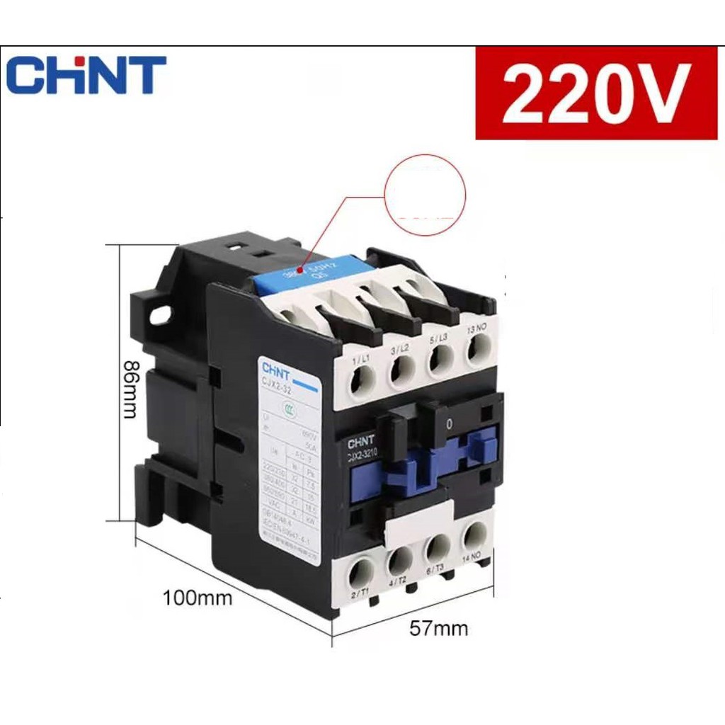CHINT AC contactor CJX2-1201...normally closed three-phase 36v/220v440v | Lazada PH