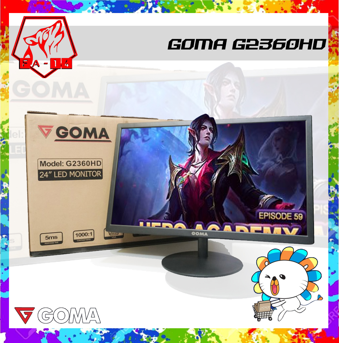 MONITOR Brand New Monitor Goma G2360HD Full HD 1080P 75HZ | Lazada PH
