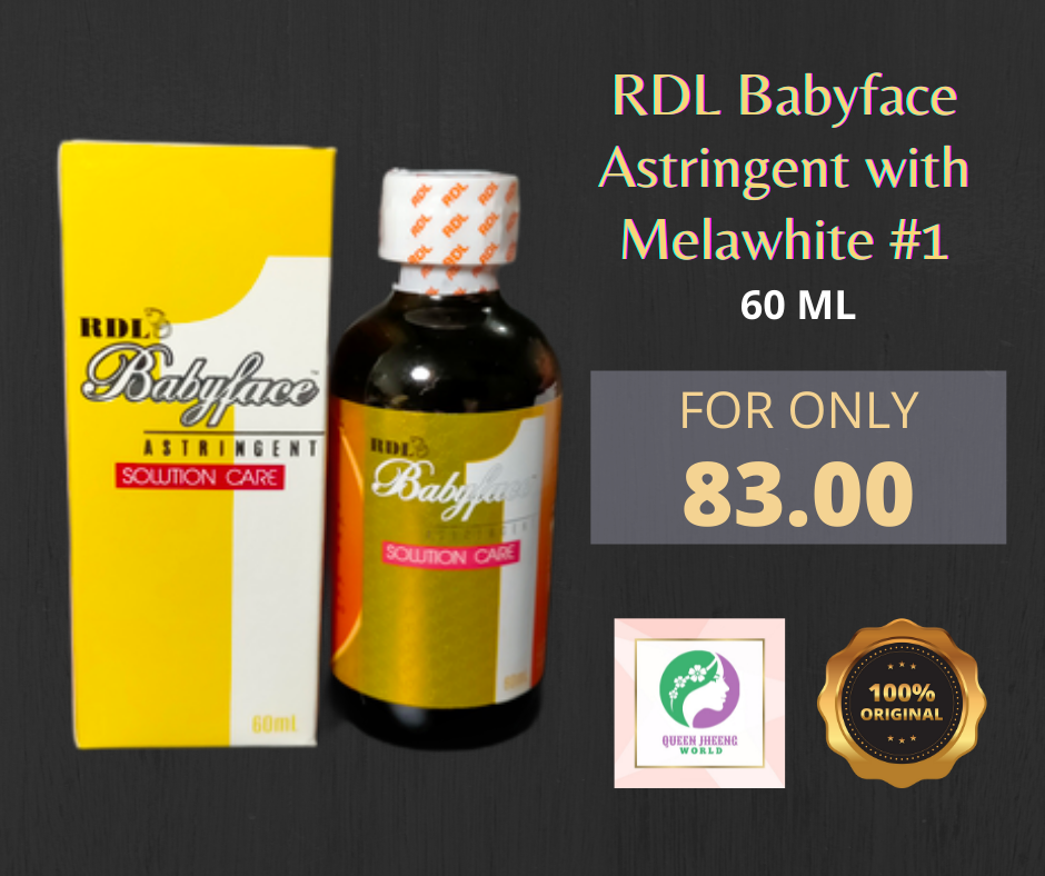 RDL Babyface Astringent with Melawhite #1 60ml 100% ORIGINAL | Lazada PH