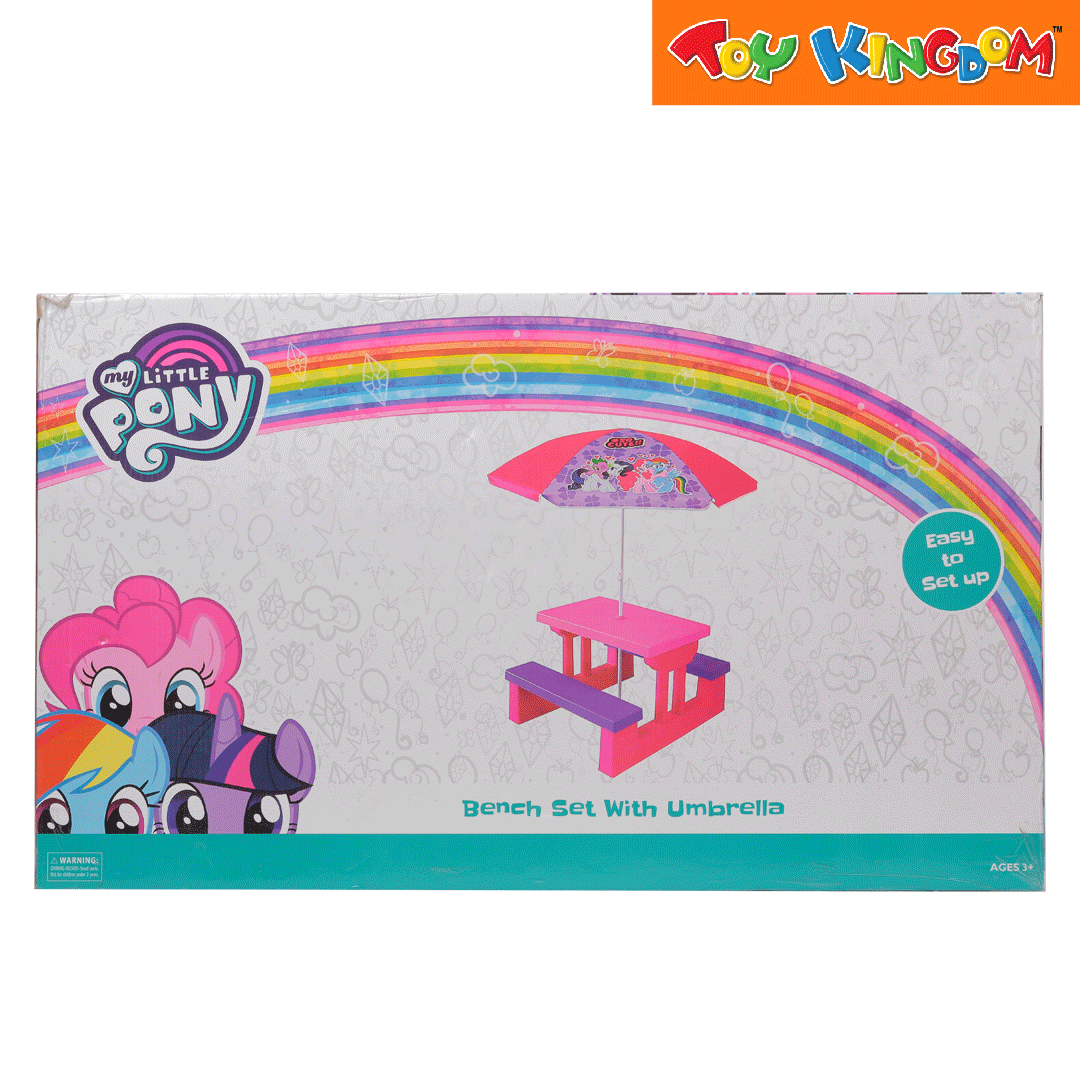 My Little Pony Bench Set with Umbrella | Lazada PH