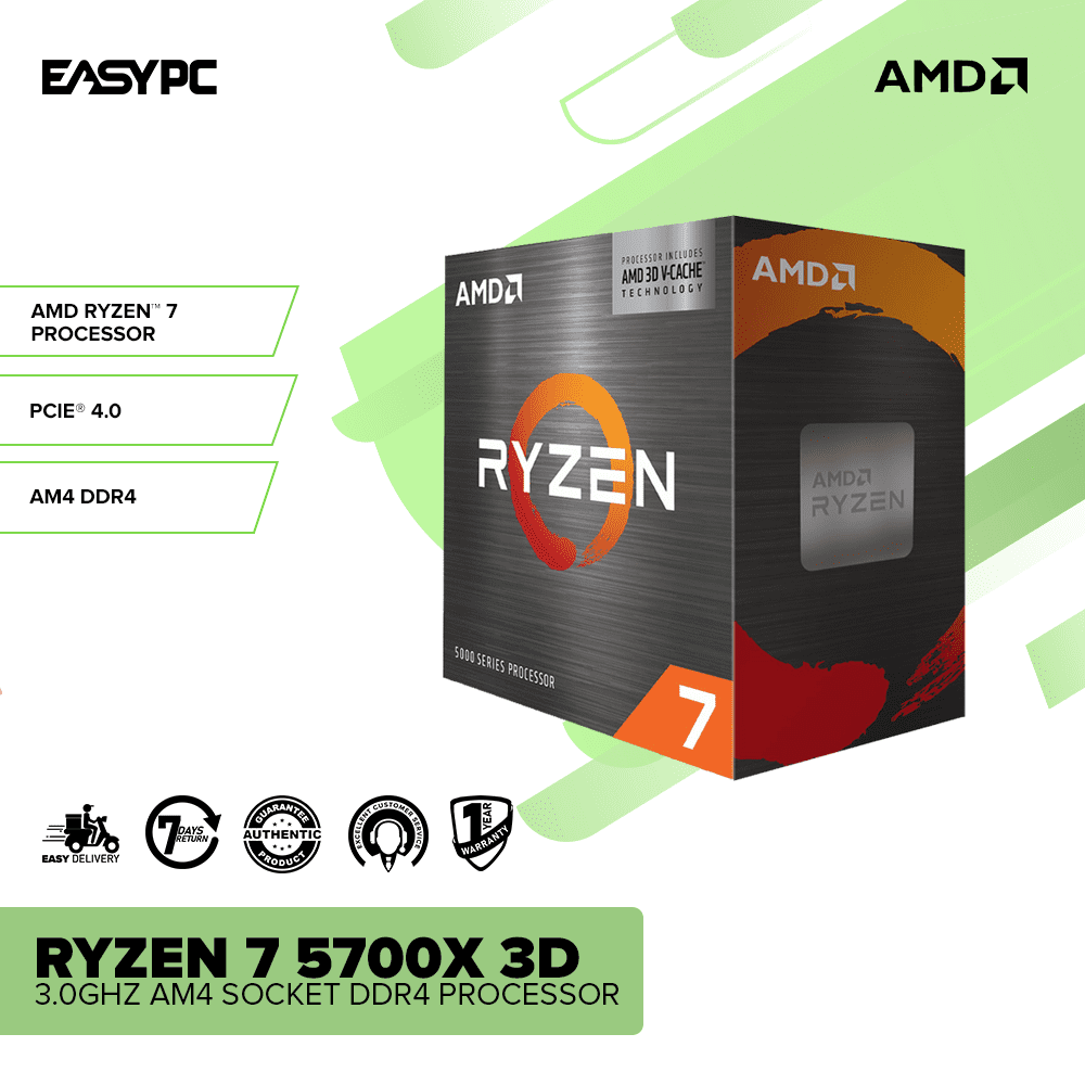 EasyPC | AMD Ryzen 7 5700X Socket AM4 3.4GHz with AMD Wraith Stealth cooler MPK / Ryzen 7 ...