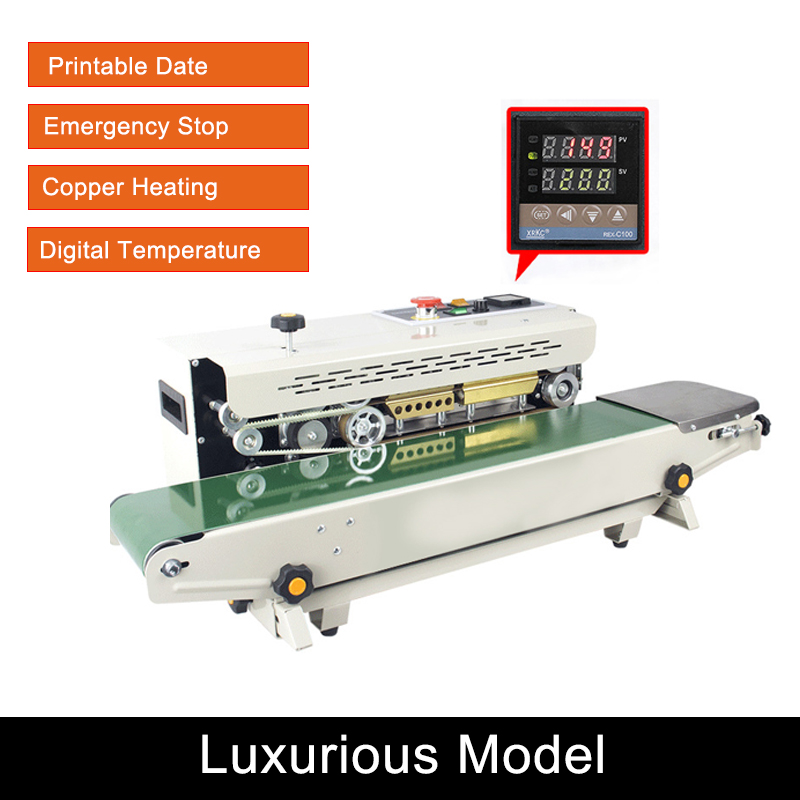 New FR-880 Automatic Sealing Machine Plastic Bag Sealing Machine Seal ...