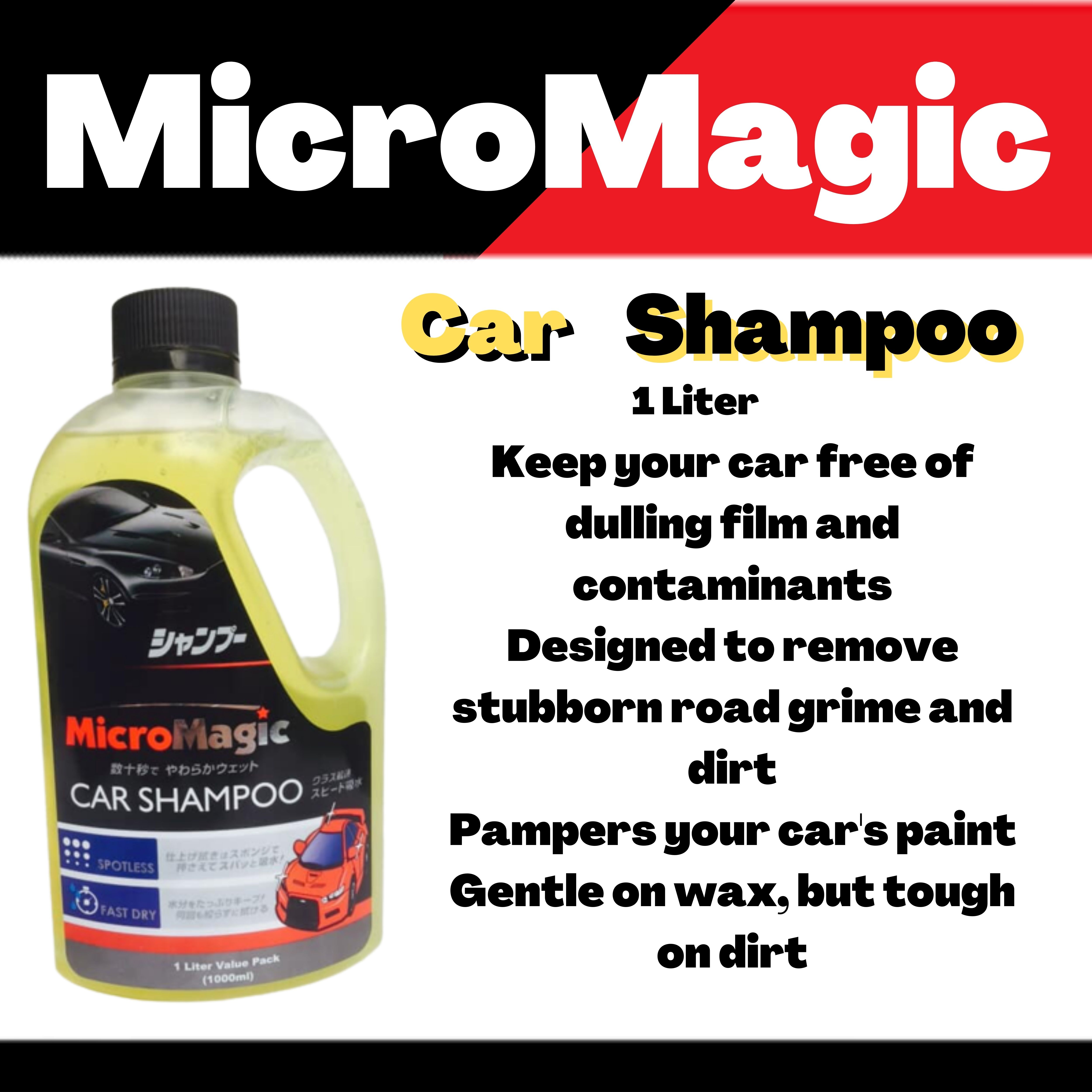 MICROMAGIC CAR SHAMPOO, WASH AND WAX, WIPER WASH 1000ML | Lazada PH